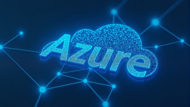 Azure Cloud Digital Technology Innovation Stock Illustration ...