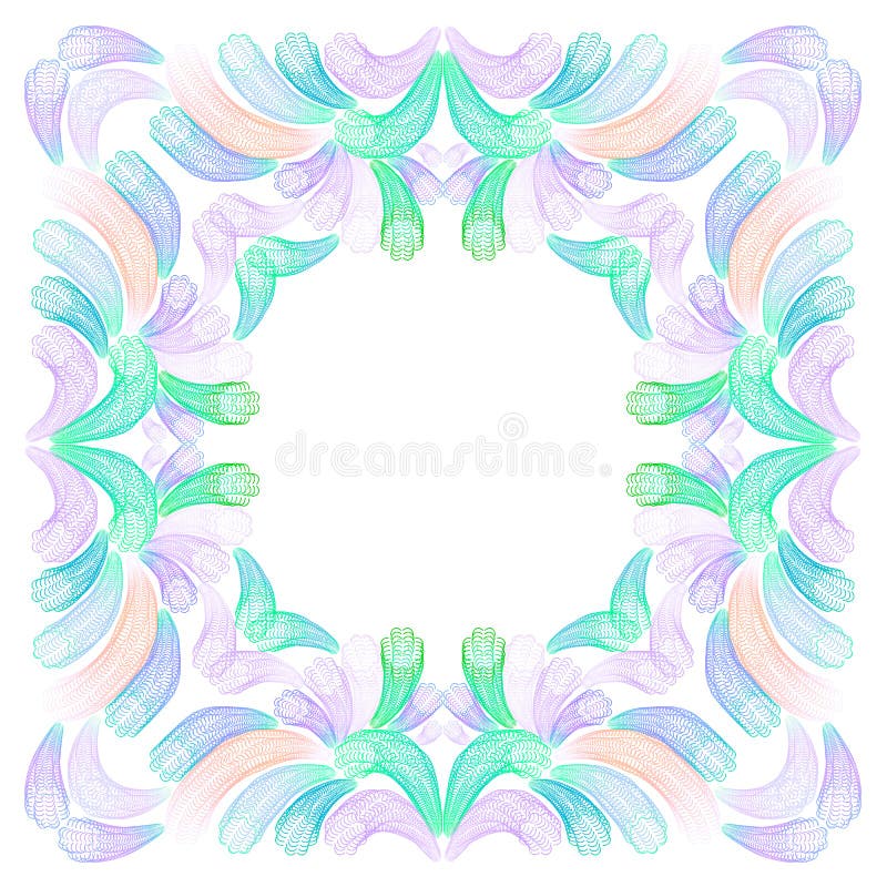 Azure Colored Christmas,frame,white Background, Hand Drawn,copy Space ...