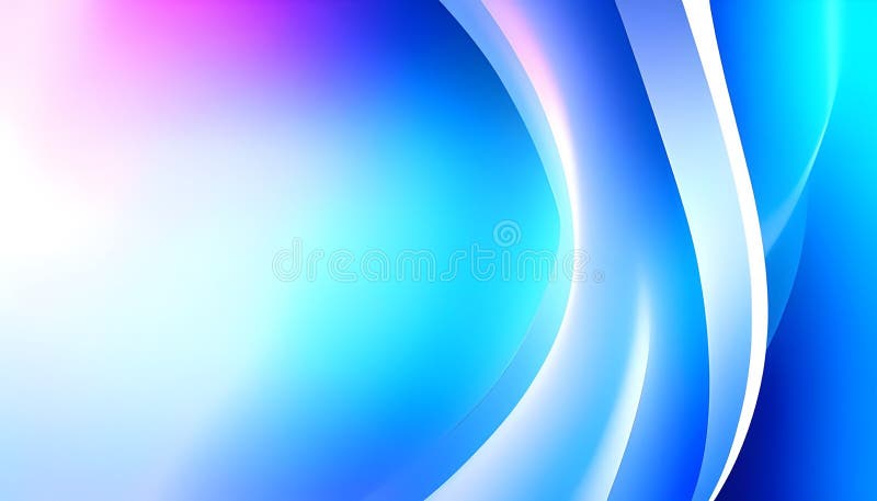 Azure Elegance: Captivating Blue Waves in Abstract Art. Stock ...