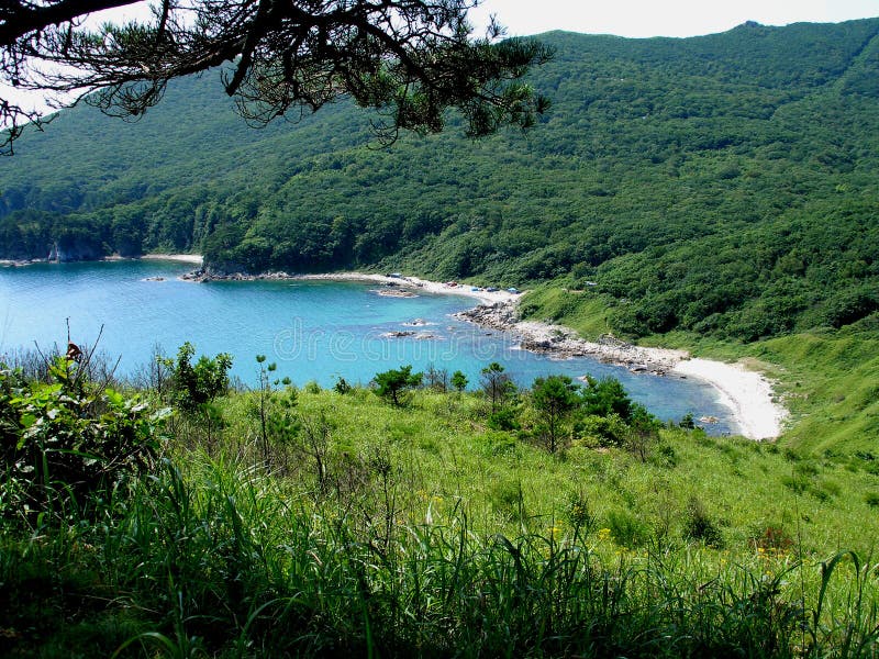 Azure lagoon stock photo. Image of russia, green, islands - 2030490