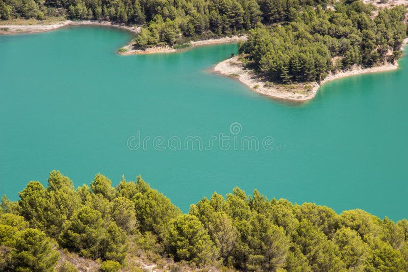 Azure Lake between Forests in the Daytime Stock Photo - Image of ...
