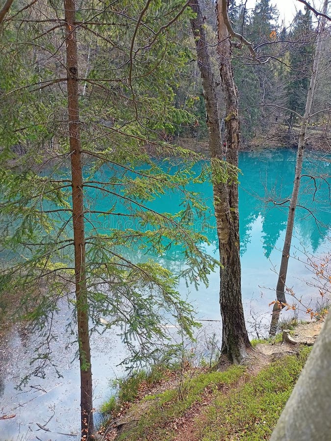 Azure Lake Nature View stock photo. Image of beautiful - 248088242