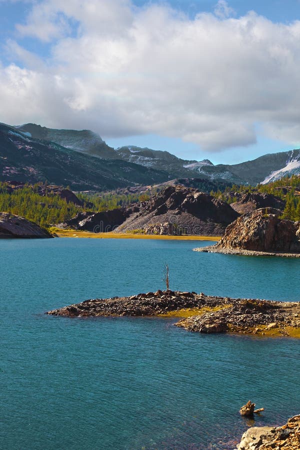 The Azure Lake in Solar Midday Stock Image - Image of sunlight, extreme ...