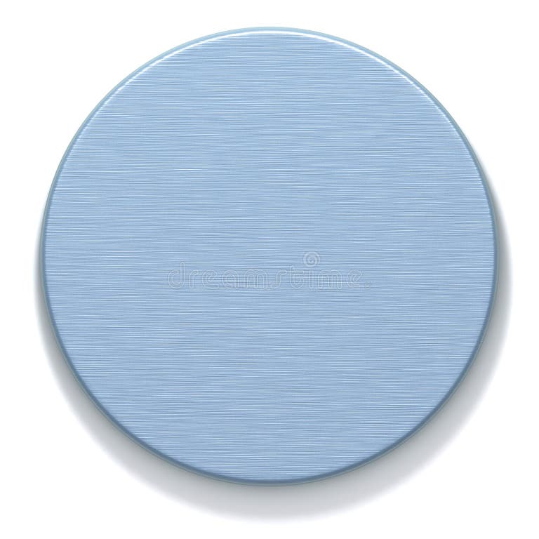 Azure metal round plate stock illustration. Illustration of effortless ...