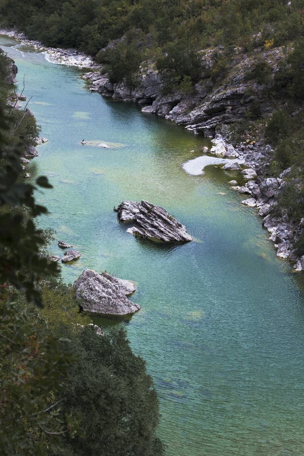 Azure mountain river stock image. Image of fluffy, grass - 104440615
