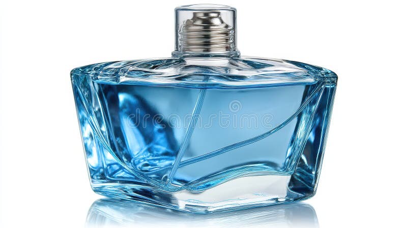 Azure Perfume Bottle stock illustration. Illustration of beauty - 382940751