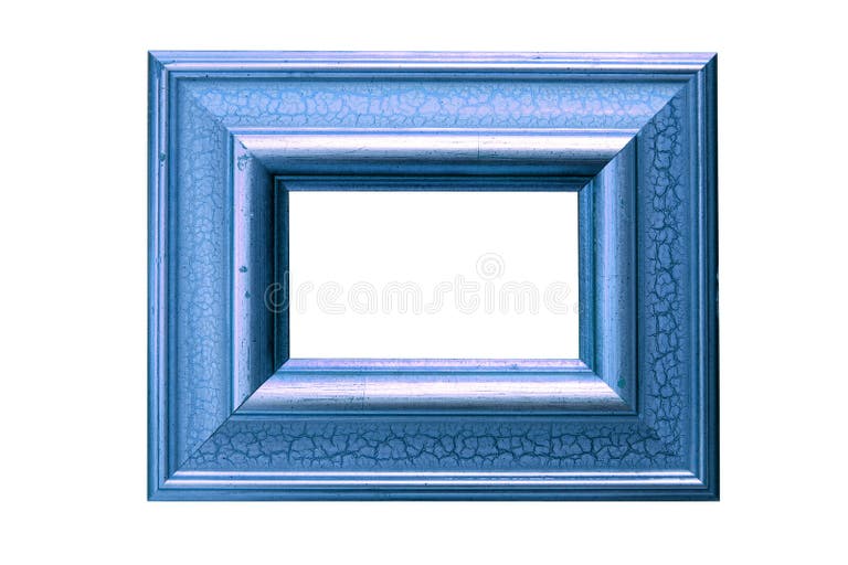 Azure Picture Frame stock image. Image of antique, border - 343677