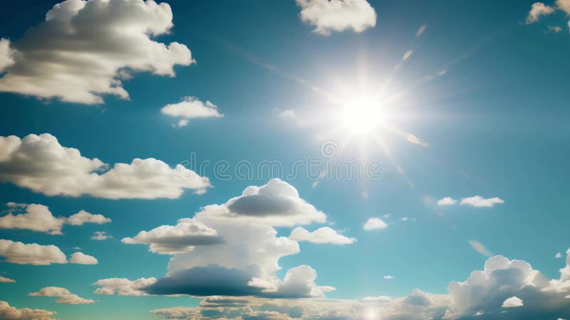 Azure Rhythms. Captivating Cloud Movement. Stock Footage - Video of ...