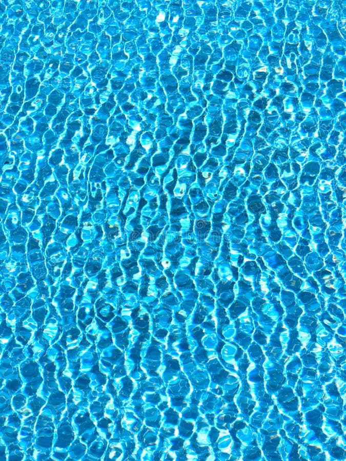 Azure Ripples and Shapes of Water Made on the Surface of a Swimming ...