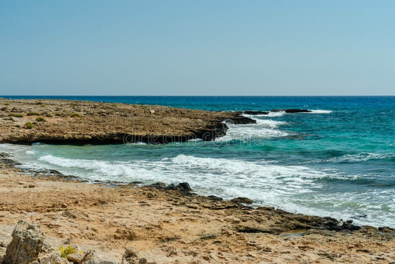 Azure Sea Beach without People Stock Image - Image of liquid ...