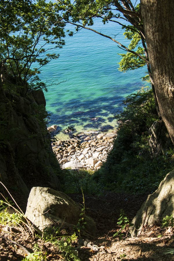 Azure seashore top view stock photo. Image of nature - 254678134