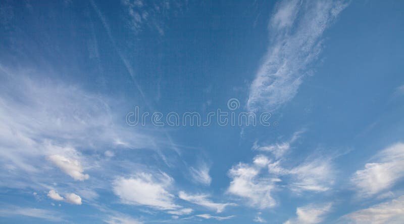 Azure Sky Background with White Clouds Stock Image - Image of nature ...