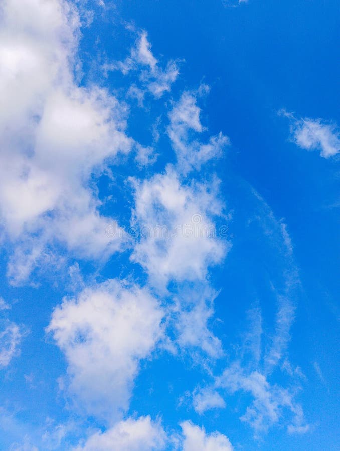 Azure Sky: Scattered Clouds & Sunshine Stock Photo - Image of bright ...