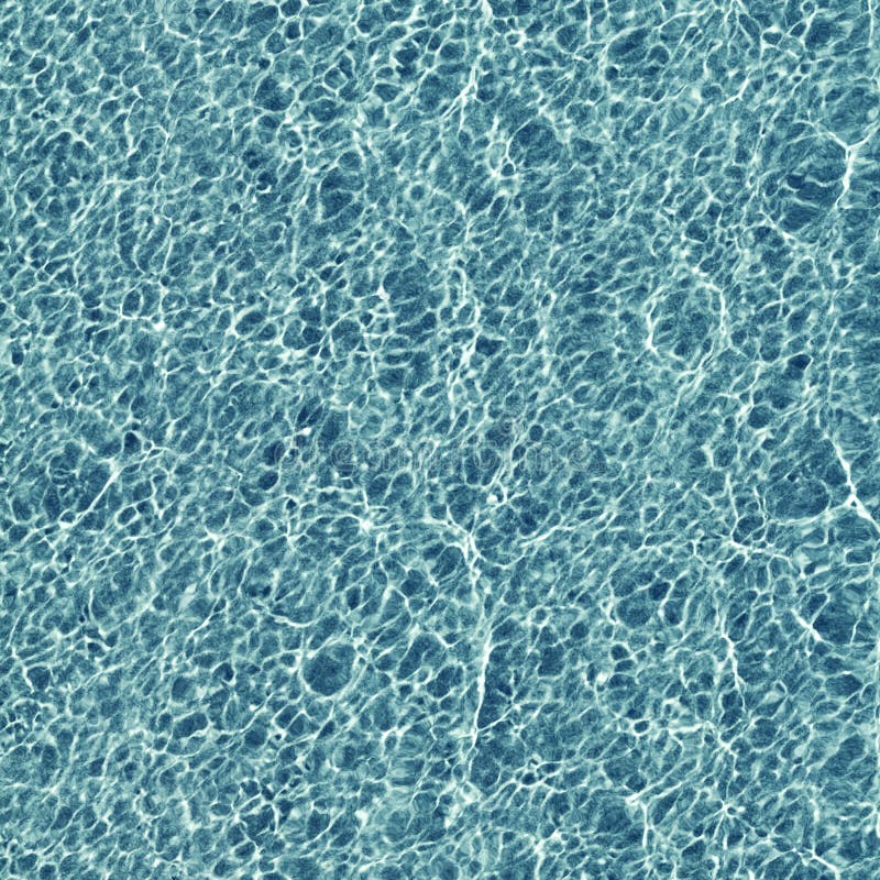 Azure Water with Highlights, Top View Stock Illustration - Illustration ...