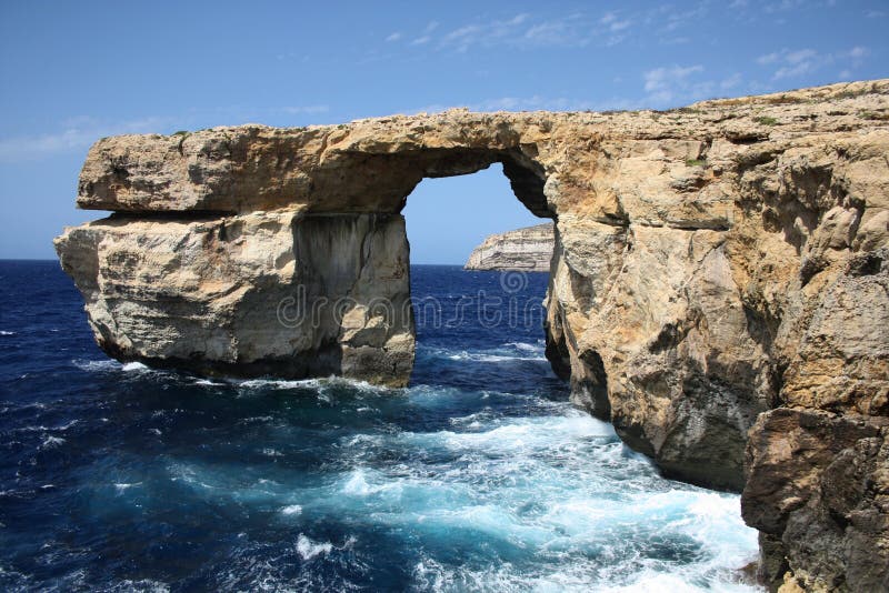 Azure window stock image. Image of rocks, formation, blue - 11001105