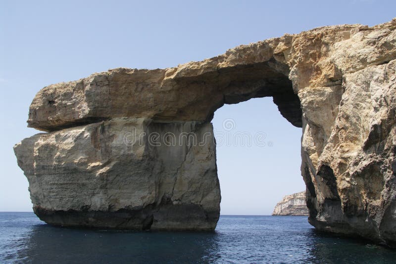 Azure window stock image. Image of rocks, entrance, bridge - 3870121
