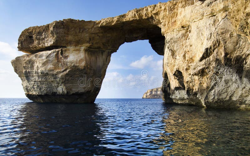 Azure Window - Arco Natural De La Roca Foto de archivo - Imagen de ...