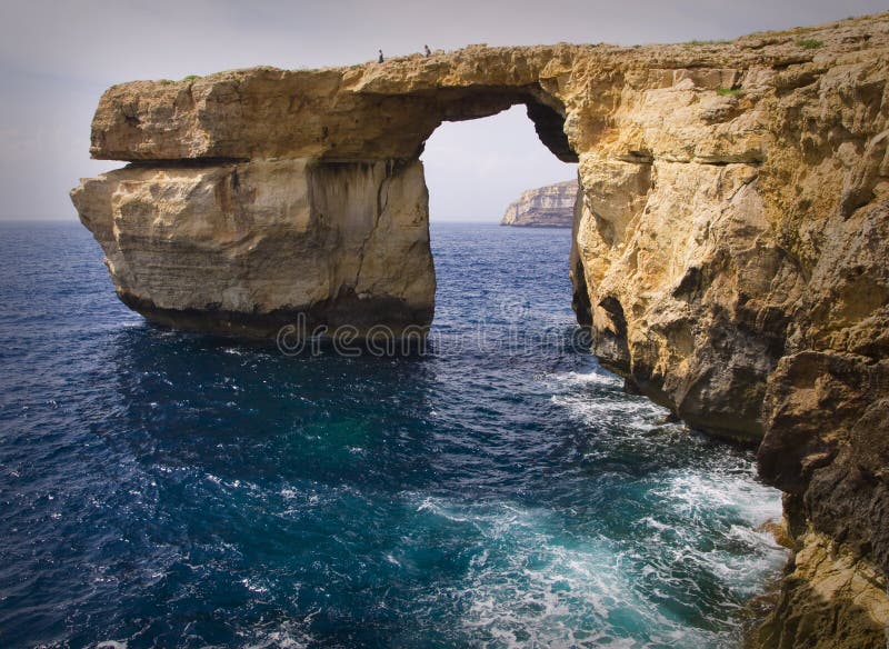 Azure Window, Gozo Island stock photo. Image of attraction - 13501342