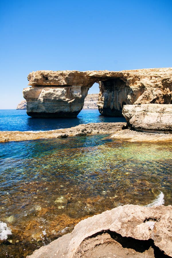 Azure Window stock photo. Image of dwejra, beach, tourism - 88164330