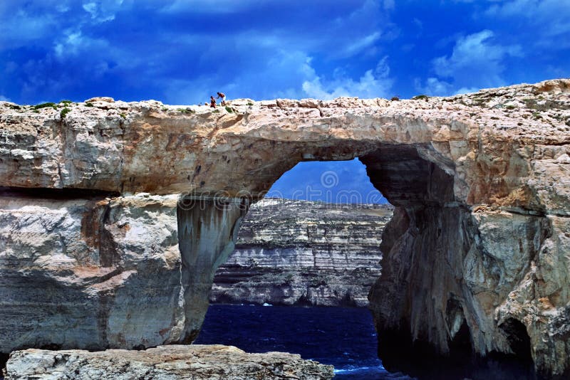 Azure Window, Gozo, Malta. stock photo. Image of flat - 25914430