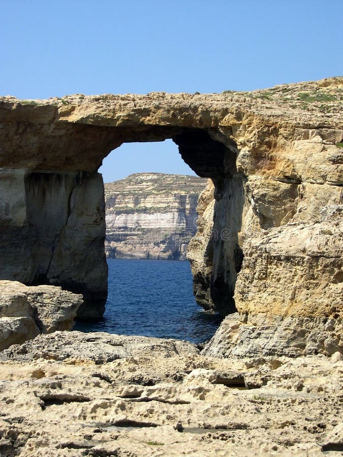 Azure Window, Gozo (Malta) stock photo. Image of formation - 4596334
