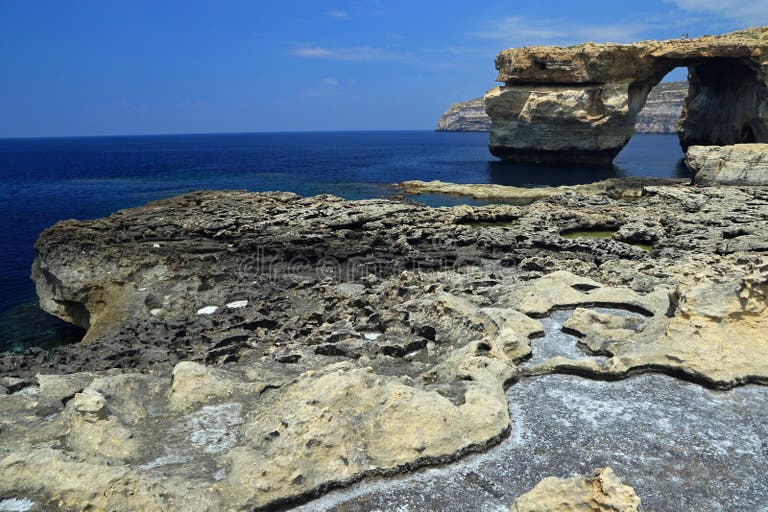 Azure Window, Gozo, Malta stock photo. Image of visit - 382425474