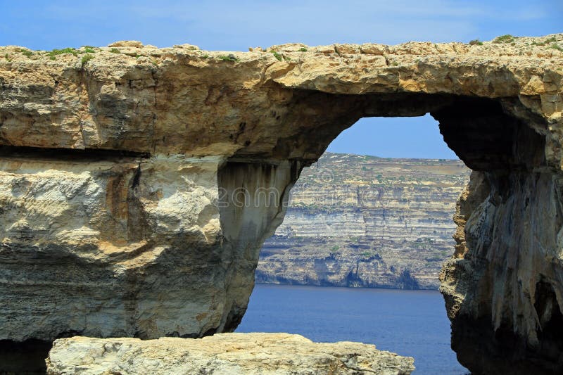 Azure Window, Gozo, Malta stock image. Image of gozo - 382425479
