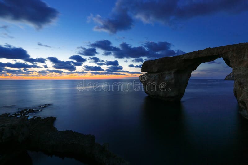 Azure Window, Gozo, Malta stock image. Image of background - 35545791