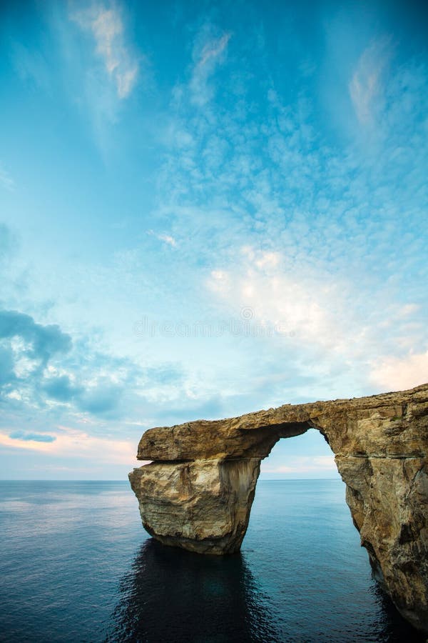 Azure Window, Gozo, Malta stock photo. Image of rock - 35545794