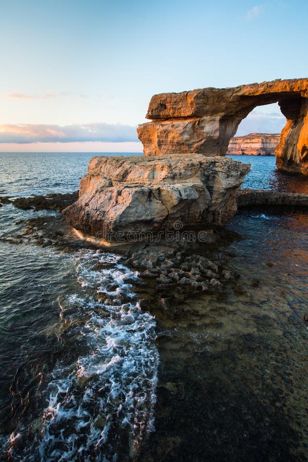 Azure Window, Gozo, Malta stock image. Image of famous - 35545835
