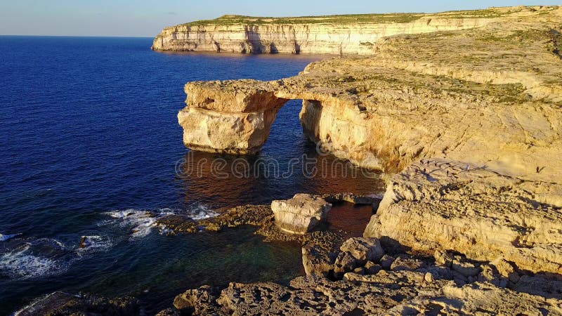 Azure Window, Gozo Malte - Longueur De Bourdon Clips Vidéos - Vidéo du ...