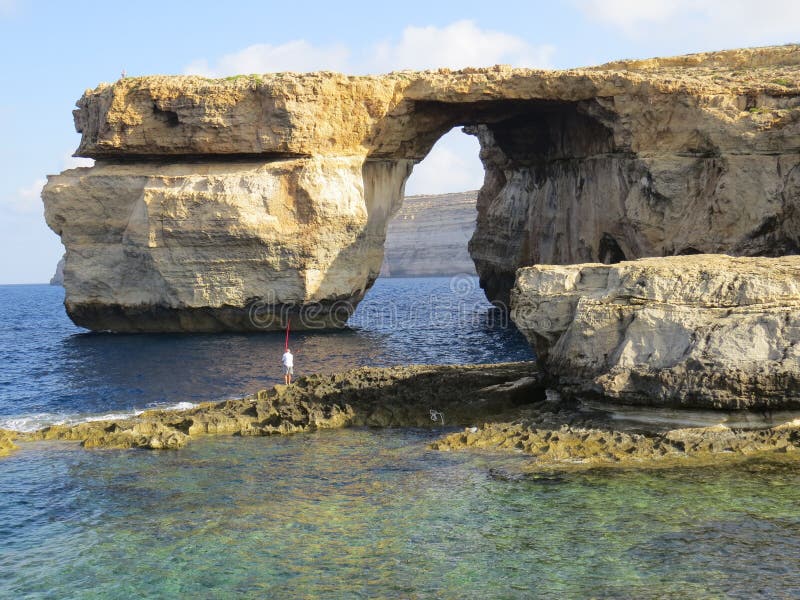 The Azure Window stock photo. Image of last, rocks, summer - 129856992