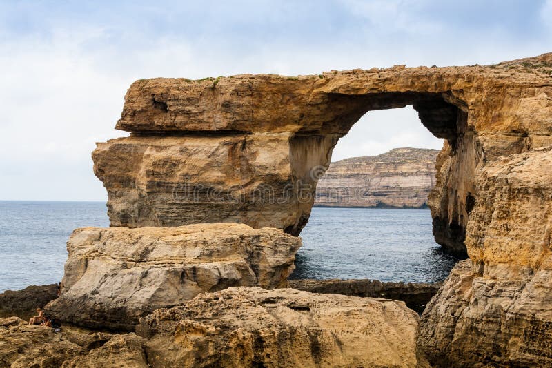 Azure Window in Malta before Collapse Stock Photo - Image of scenic ...
