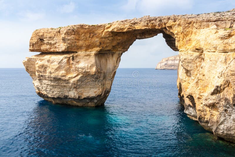 Azure Window in Malta before Collapse Stock Image - Image of island ...