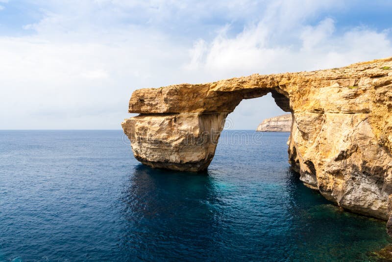 Azure Window in Malta before Collapse Stock Photo - Image of beautiful ...