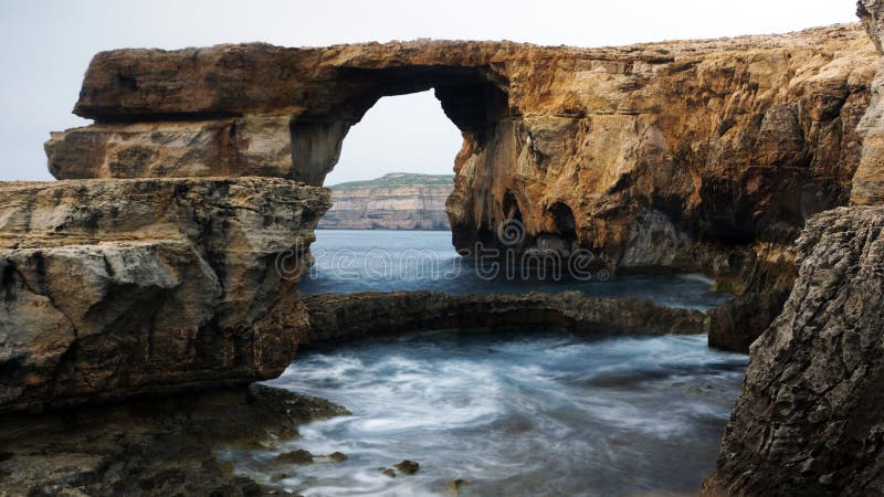 Azure Window, Malta stock image. Image of azure, gozo - 46136511