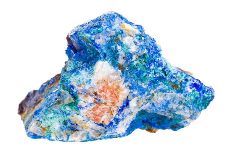 Azurite stock image. Image of isolated, shot, metal, white - 13131549