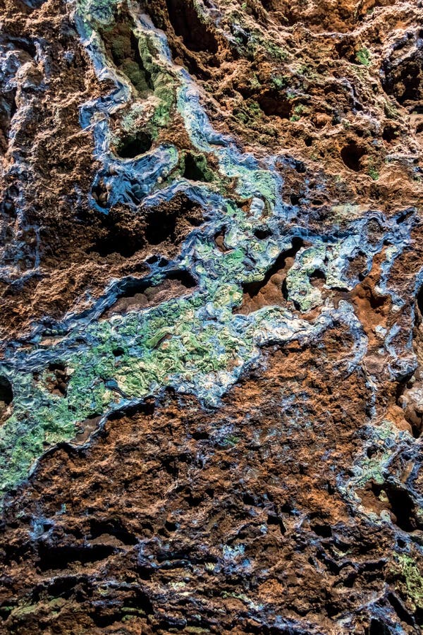 Azurite and Malachite Stone Texture Stock Image - Image of blue ...