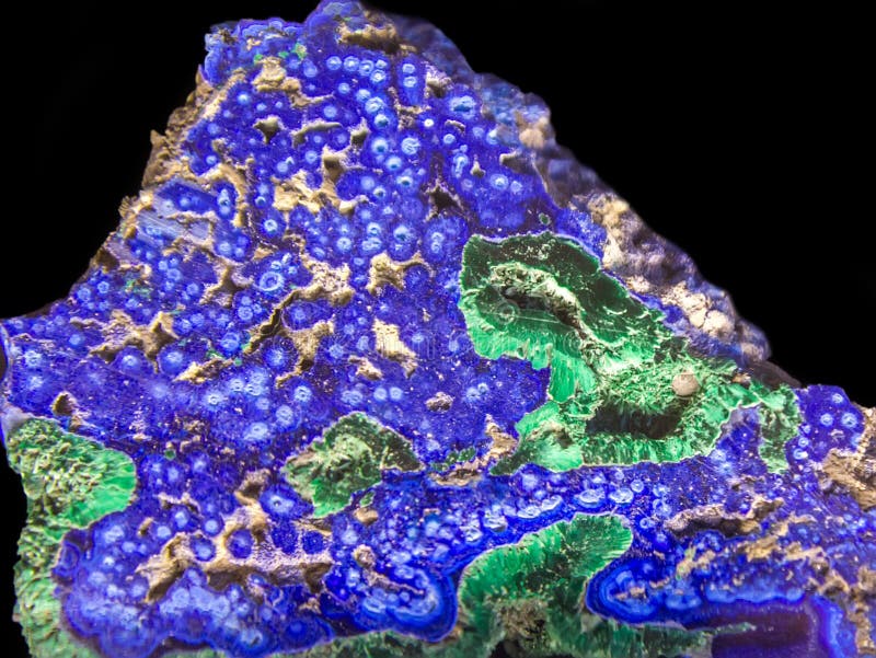 Azurite Mineral - Copper Ore Stock Photo - Image of russia, natural ...