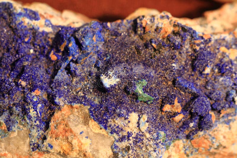 Azurite mineral texture stock photo. Image of abstract - 69729400