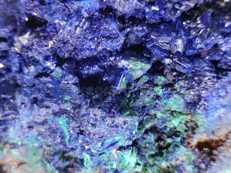 Azurite mineral texture stock photo. Image of texture - 275712806