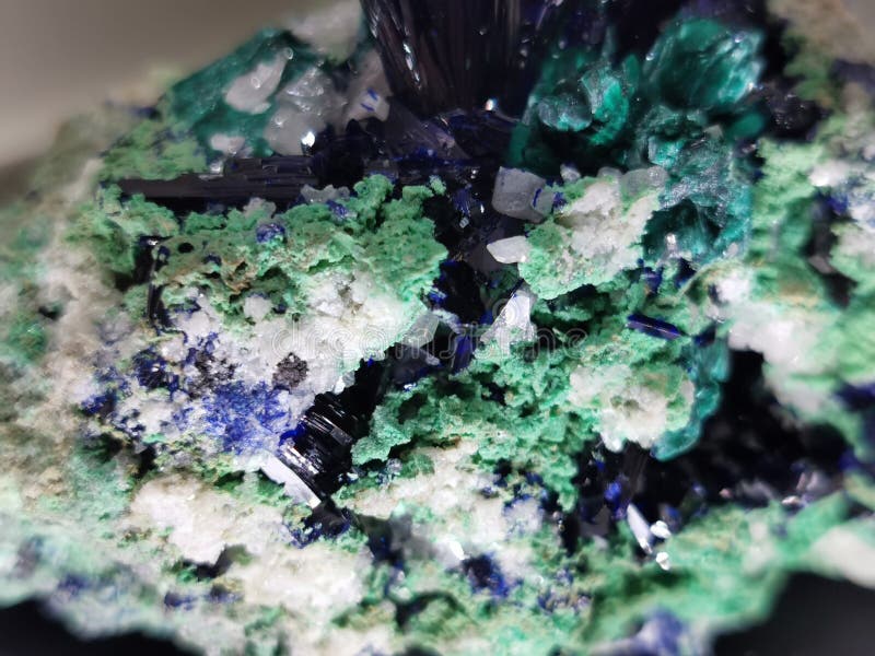 Azurite mineral texture stock image. Image of rock, gemstone - 275712813