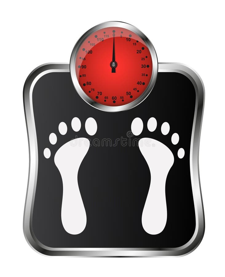 Báscula De Baño Con El Arco De La Cinta Métrica Ilustración del Vector ...