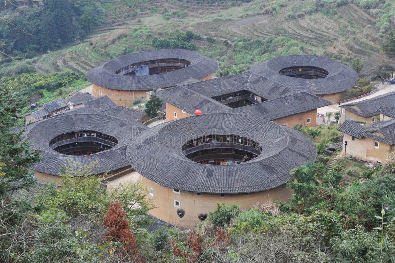 Fujian Tulou image stock. Image du installé, étage, circulaire - 5872289