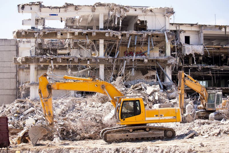 Démolition de Bâtiment photo stock. Image du maison, laiss - 38899588