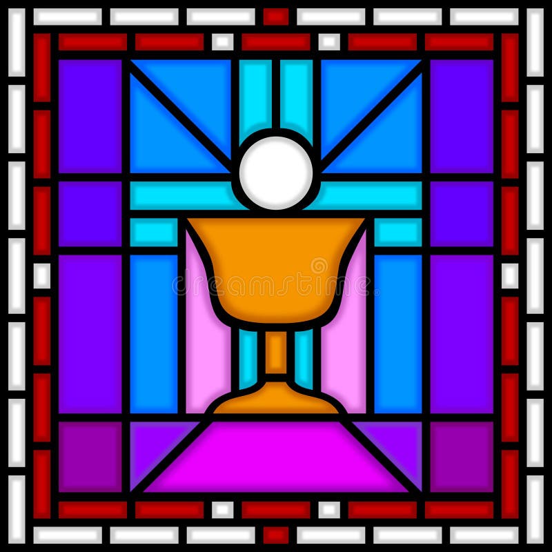 Kyrkliga Symboler För Kristen Annat Set Symbol Vektor Illustrationer ...