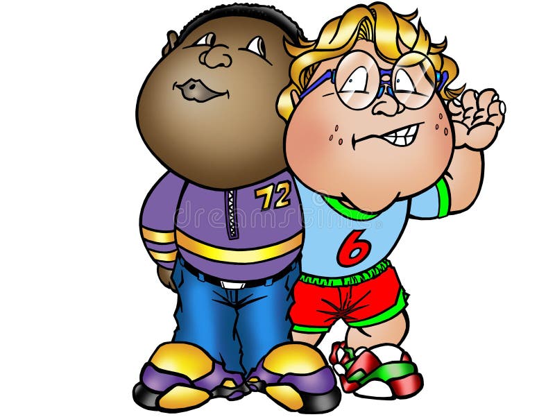 Bästa vännerna stock illustrationer. Illustration av öra - 14310626