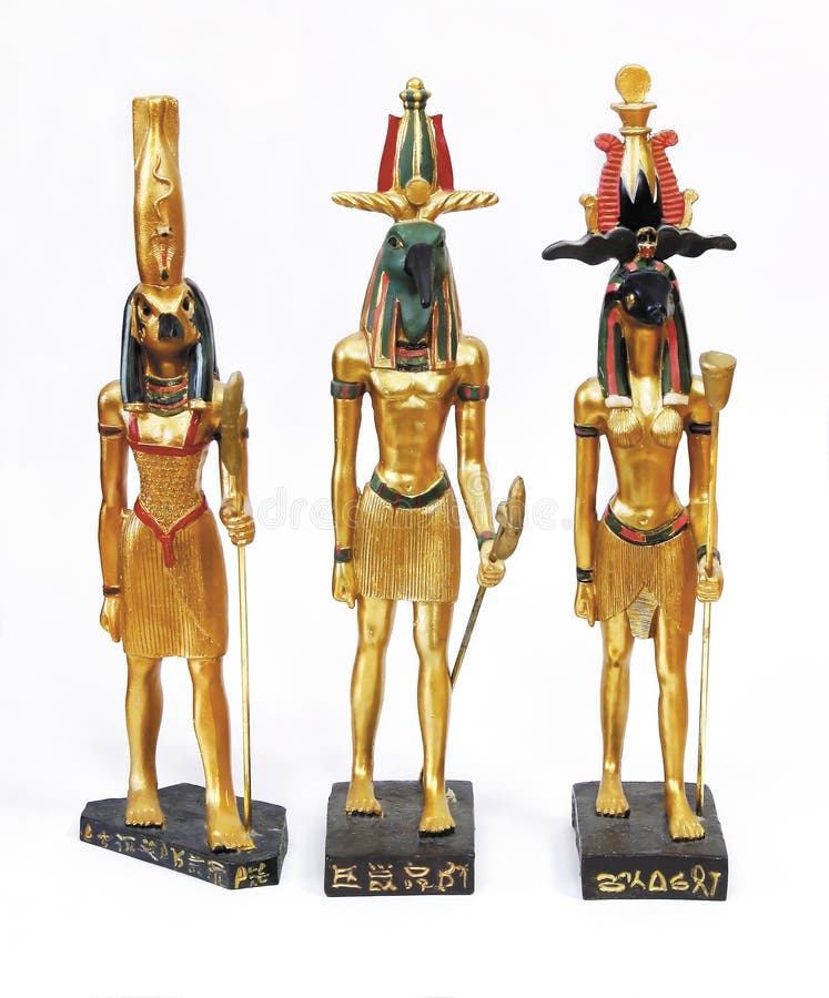 Egipski Bóg Horus Na Papirusie Obraz Stock - Obraz złożonej z złoto ...