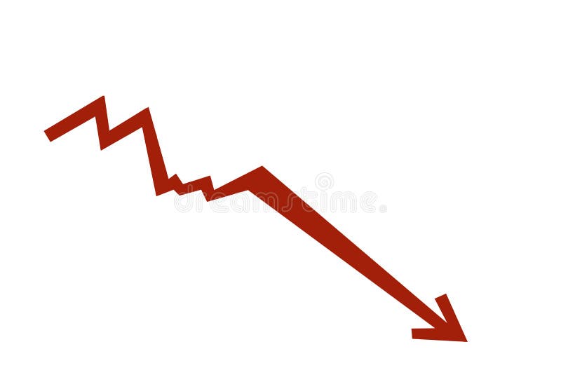 Fallendes Diagramm stock abbildung. Illustration von digital - 11896261
