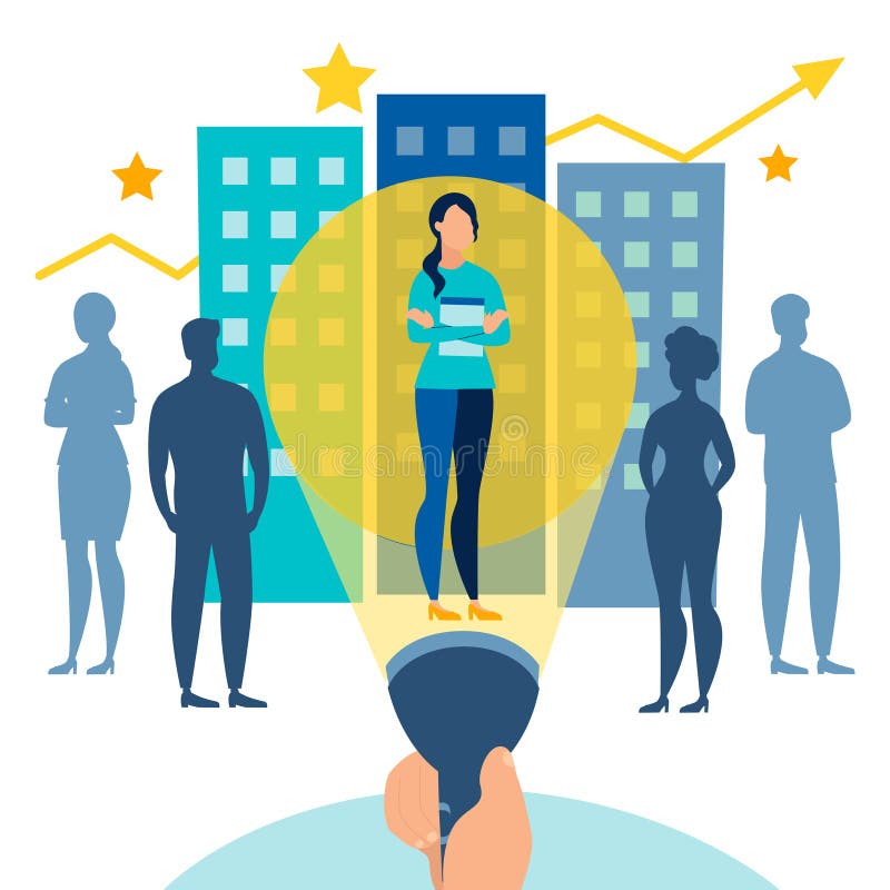 Búsqueda Para El Ejemplo Del Vector Del Empleado Ilustración del Vector ...